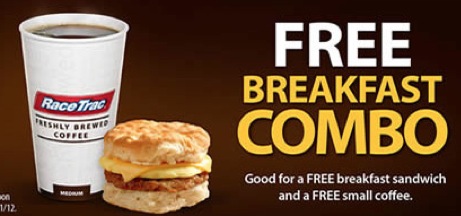 Free Breakfast Combo at RaceTrac