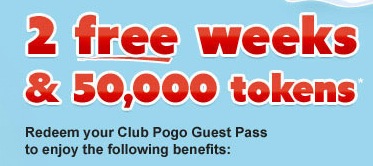 Free Club Pogo Pass and 50,000 Tokens (new members)