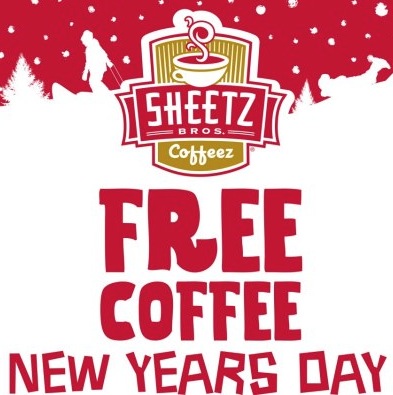 Free Coffee at Sheetz (12/25, 12/31, 1/1)