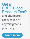 Free Blood Pressure Test at Walgreens Pharmacy