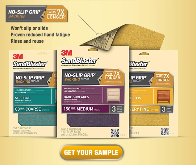 Free 3M Sandblaster Advanced Sandpaper Sample (fb)