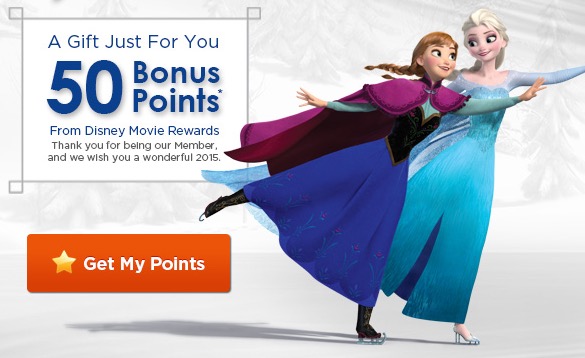 50 Free Disney Movie Rewards Bonus Points