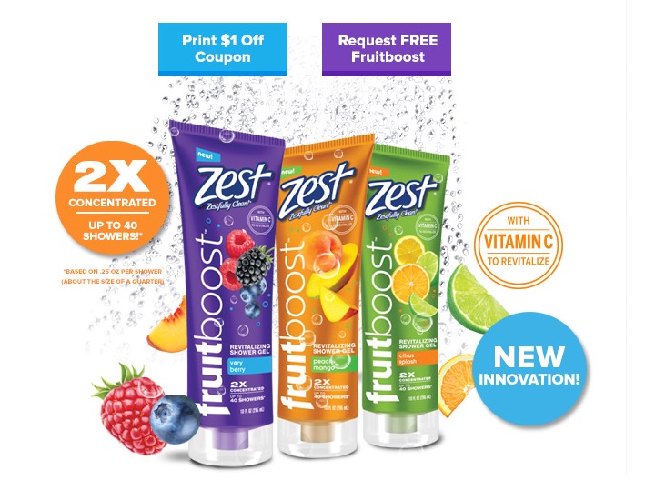 Free Full-Size 10 Oz Tube of Zest Fruitboost