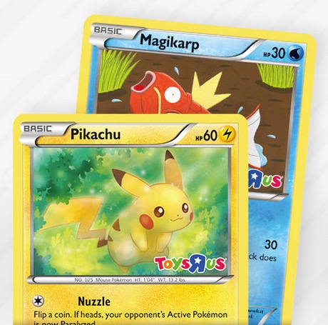 Free Pikachu and Magikarp Pokemon Cards at Toys R Us (2/27)