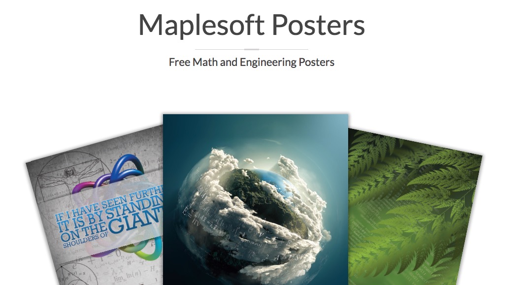 Free Maplesoft Math and Engineering Posters