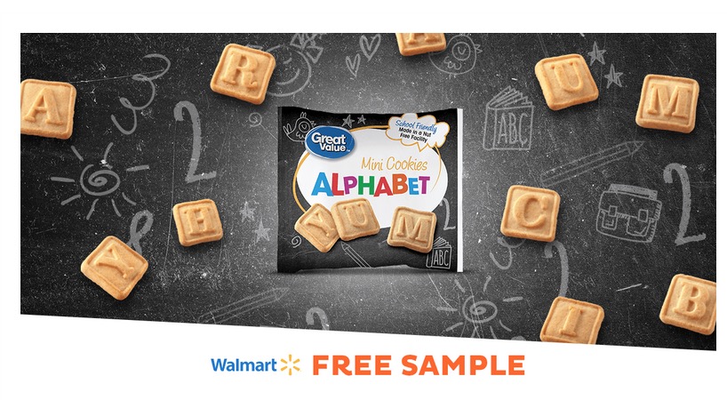 Free Great Value Alphabet Cookies Sample at Walmart