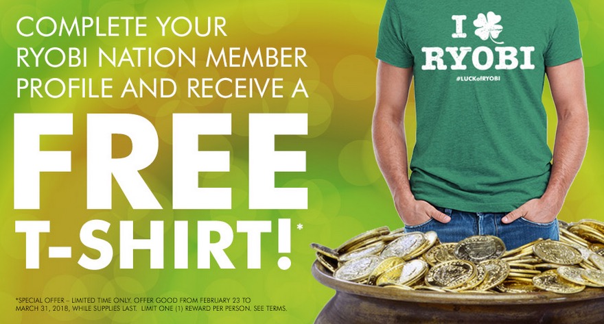 Free Ryobi T-Shirt