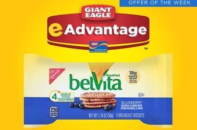 Free BelVita Single Serve Pack at Giant Eagle