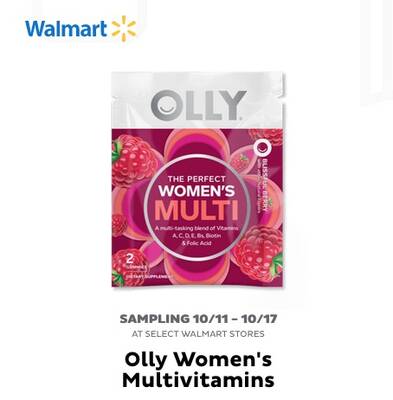Free Olly Women’s Multivitamin Samples at Walmart