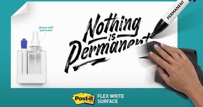 Free 3M Post-It Flex Write Surface Product Sample