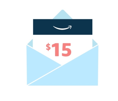 Free $15 Amazon Credit (Prime Members)